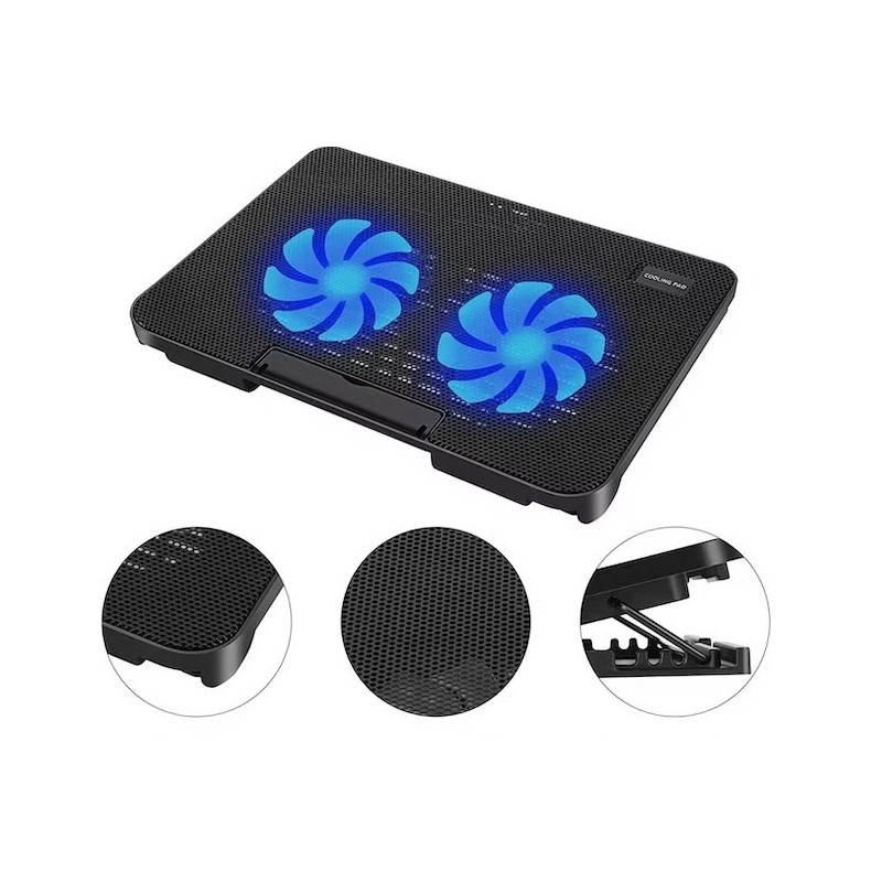N99LED | COOLER ENFRIADOR 2 VENTILADORES PARA LAPTOP N99 LED - NG7PERU